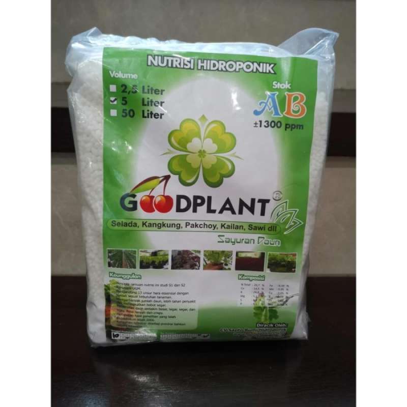 Promo Pupuk Ab Mix Goodplant - Sayuran Daun 5 L Diskon 33% Di Seller ...