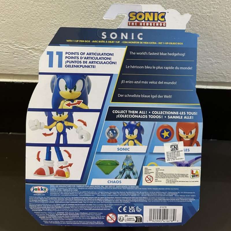Promo Jakks Pacific Sonic The Hedgehog Modern Sonic With 1-up Item Box ...