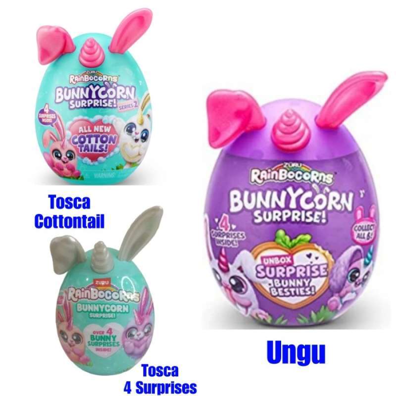 Promo Zuru Boneka Rainbocorns Bunnycorn Kelinci Surprise Plush Dolls ...
