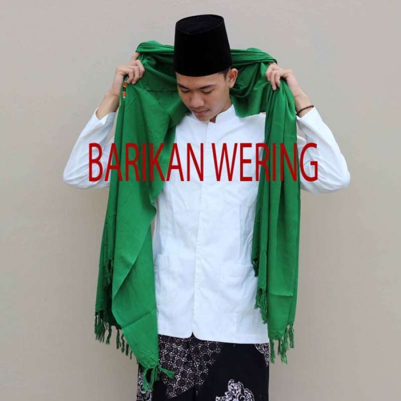 Jual Sorban Rida Hijau Polos Panjang Rida Solo Rayon Surban Habib Haji ...