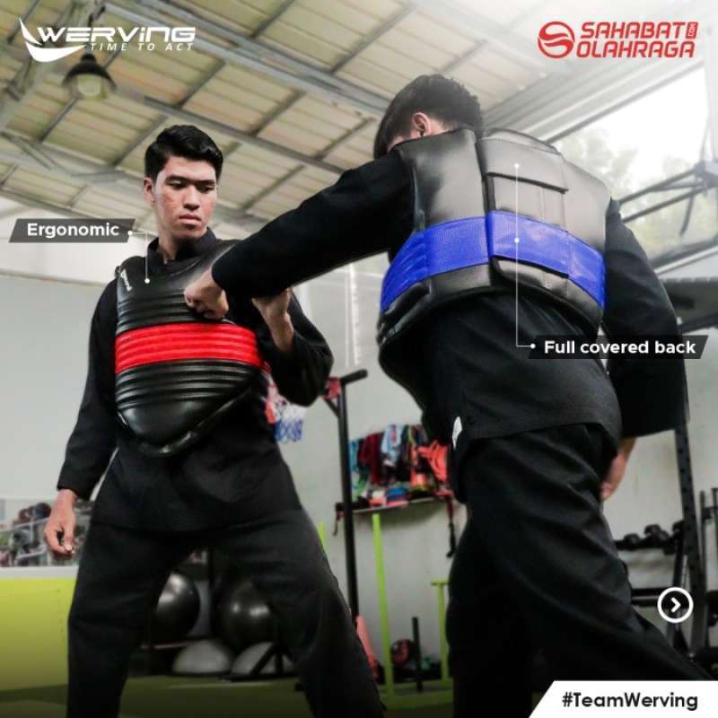 Promo Body Protector Silat Velcro Werving, Body Silat Velcro - Hitam ...