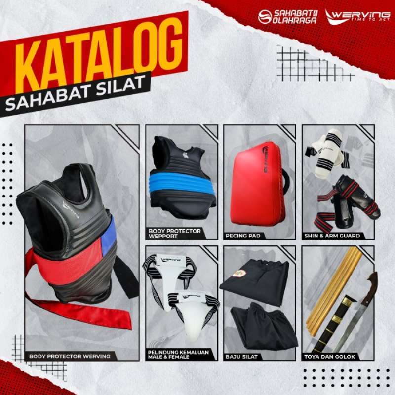 Promo Body Protector Silat Velcro Werving, Body Silat Velcro - Hitam ...