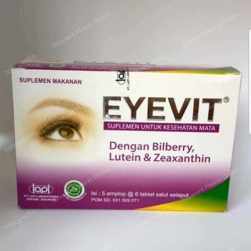 Promo Eyevit Tablet Harga Box Isi 30 Vitamin Mata Diskon 33% Di Seller ...