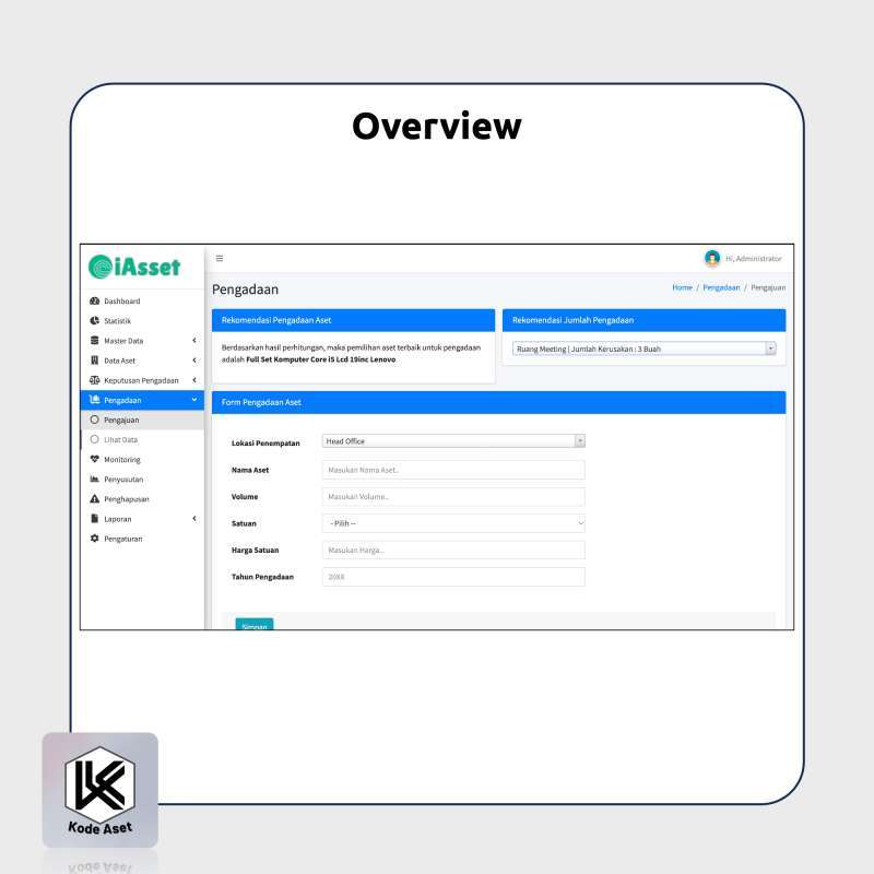 Promo Source Code Aplikasi Sistem Informasi Manajemen Aset Dan ...