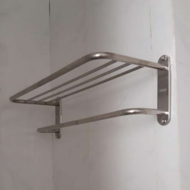 Promo Rak Handuk Susun Dua Rak Handuk Model Toto Stainless Steel Diskon ...