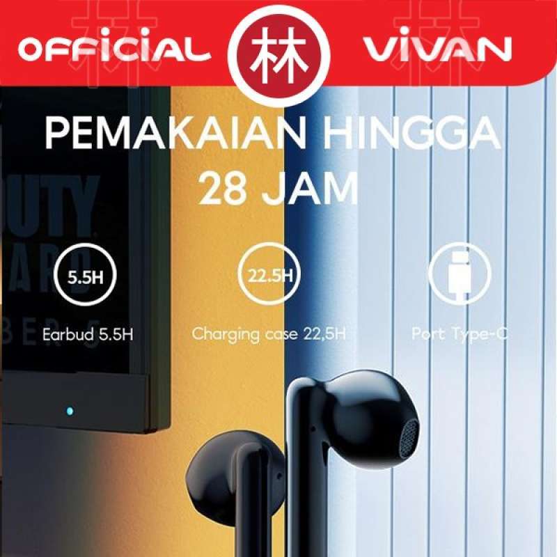 Promo Vivan Life 100 Wireless Bluetooth Earbuds Tws Headsets Low ...