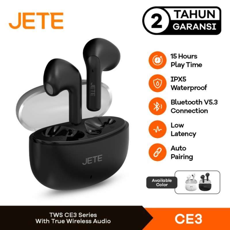 Promo Tws True Wireless Stereo Jete Ce3 Bluetooth 5.3 Ipx 5 - Garansi 2 ...