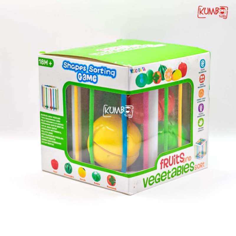 Promo Mainan Edukasi Anak Shape Sorting Game Sortir Bentuk Buah Dan ...