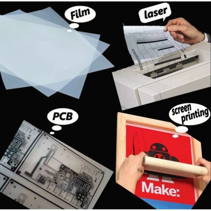 Promo Film Laser Tranparan Milky Untuk Sablon Pcb 50 Lembar Diskon 23% ...