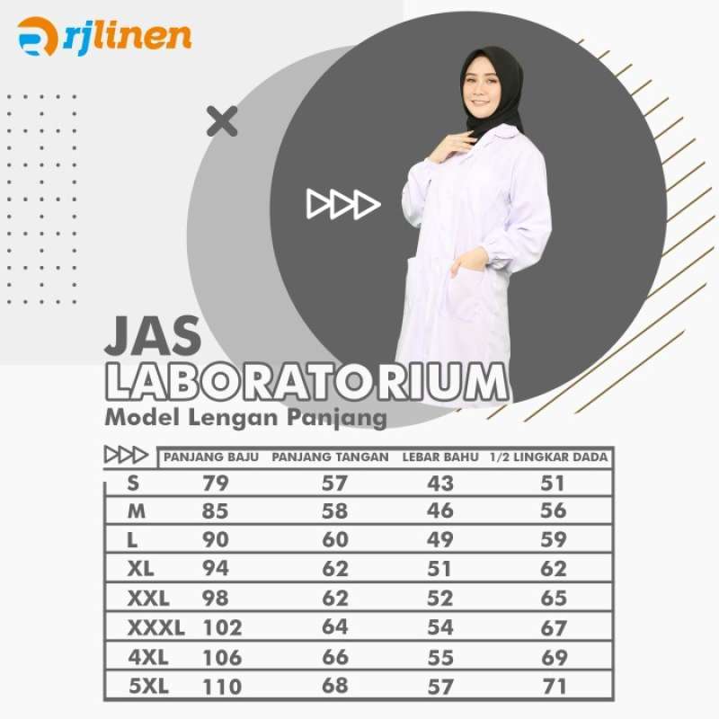 Jual Jas Laboratorium Panjang / Jas Lab / Jas Praktek / Jas Rumah Sakit ...