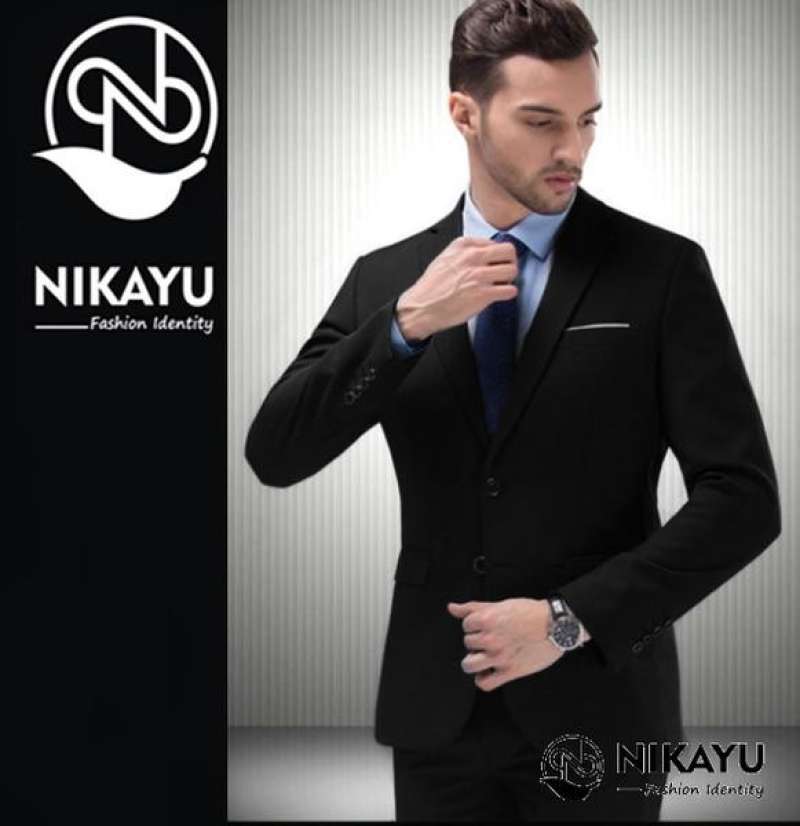 Jual Blazer Modric Black - Jas Pria Slimfit Formal Wisuda Wedding Nikah ...