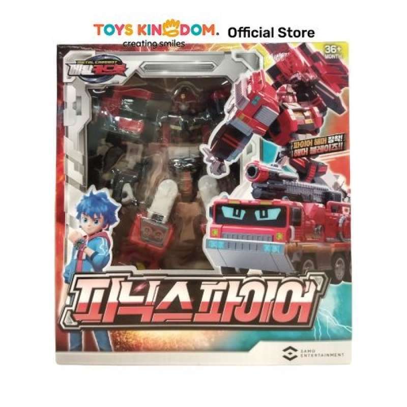 Promo Toys Kingdom Top Gear Robot Metal Cardbot Phoenix Fire Diskon 10% ...