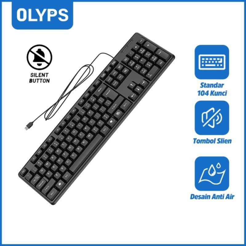 Promo Keyboard Wired Usb Portable Office Keyboard For Pc/laptop Diskon ...