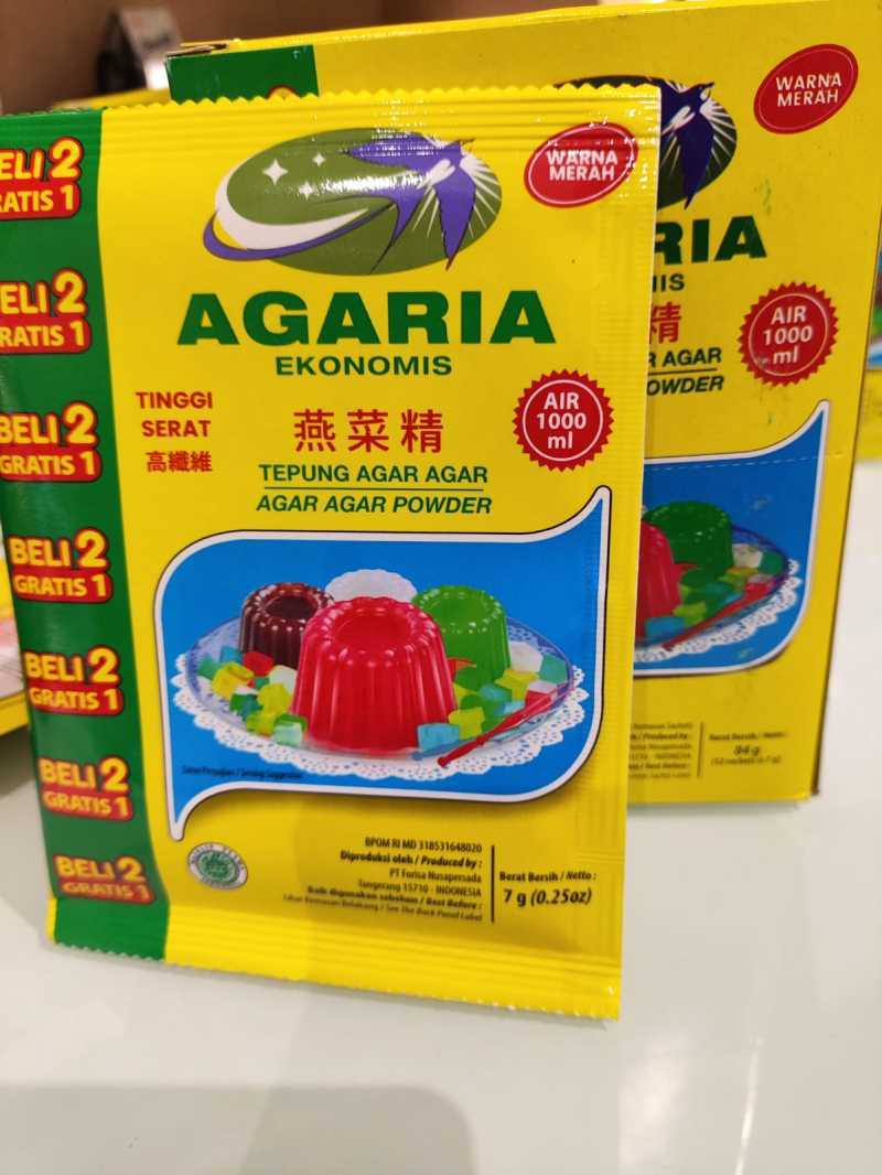 Jual Agaria Forisa Bubuk Agar Agar All Varian, Warna Merah Di Seller ...