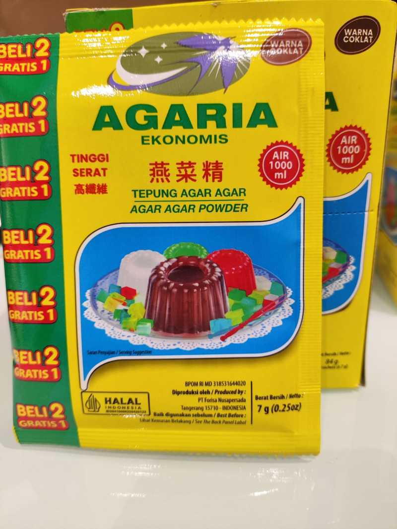 Jual Agaria Forisa Bubuk Agar Agar All Varian, Warna Merah Di Seller ...