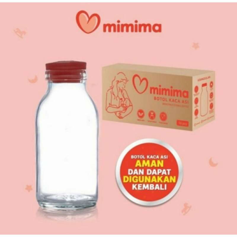Jual Mimima Botol Kaca Penyimpanan Asi Isi 10 Pcs Di Seller Lavie Baby ...