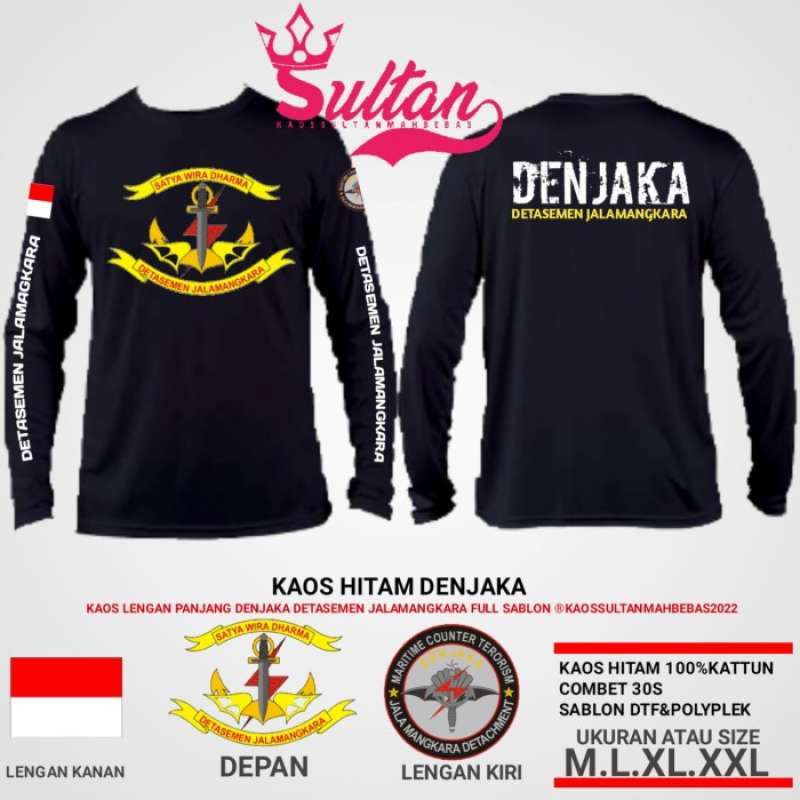 Jual Kaos Denjaka/baju Denjaka/seragam Denjaka/baju Pria - L Hitam Di ... Jual Kaos Denjaka/baju Denjaka/seragam Denjaka/baju Pria - L Hitam Di ...