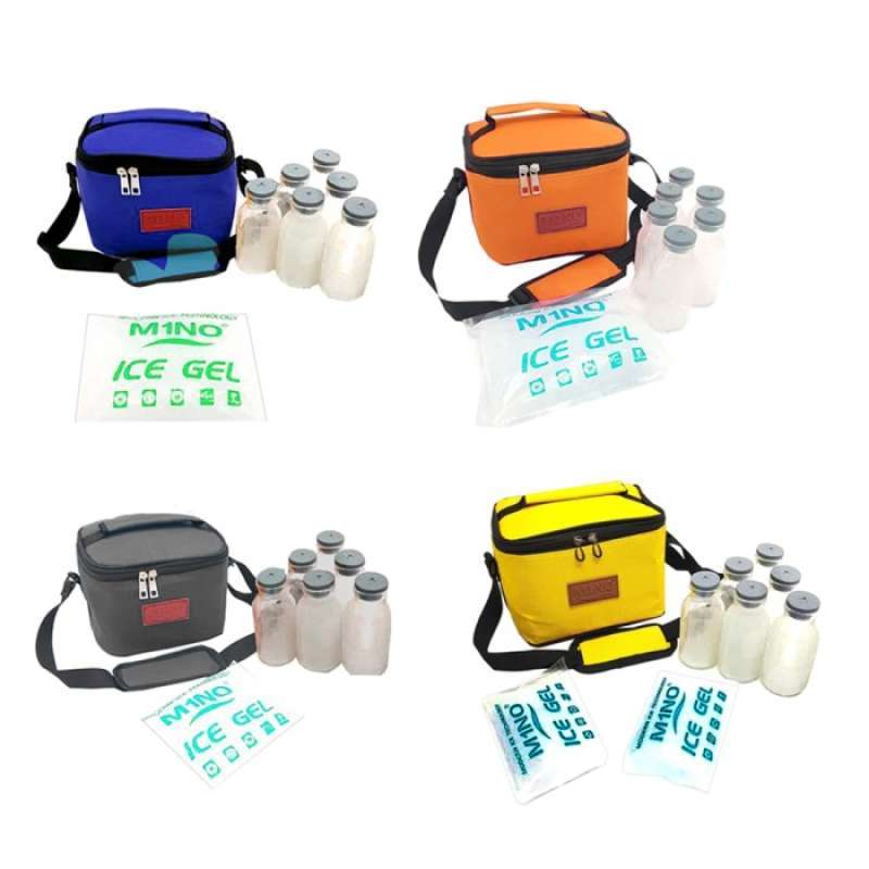 Promo Tas Mino Cooler Bag + 1 Ice Gel + 6 Botol Asi Pak Diskon 23% Di ...