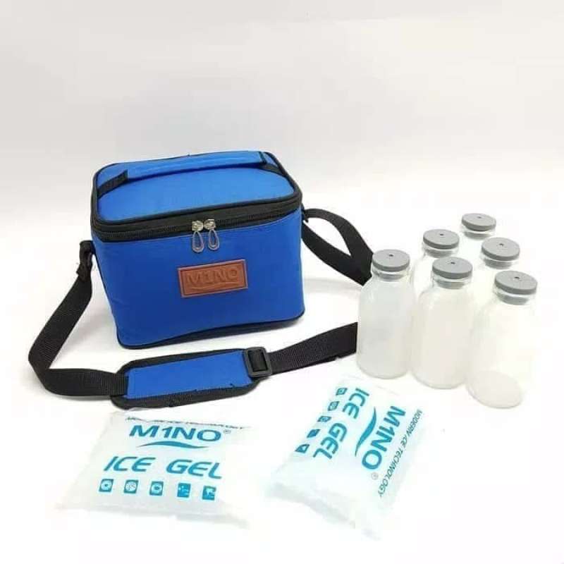 Promo Tas Mino Cooler Bag + 1 Ice Gel + 6 Botol Asi Pak Diskon 23% Di ...