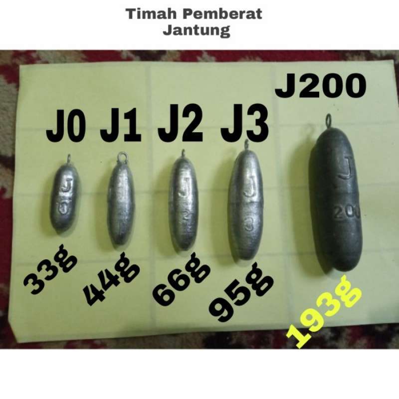 Promo Timah / Timbel / Pemberat Pancing Jantung 1kg - J200 Diskon 29% ...