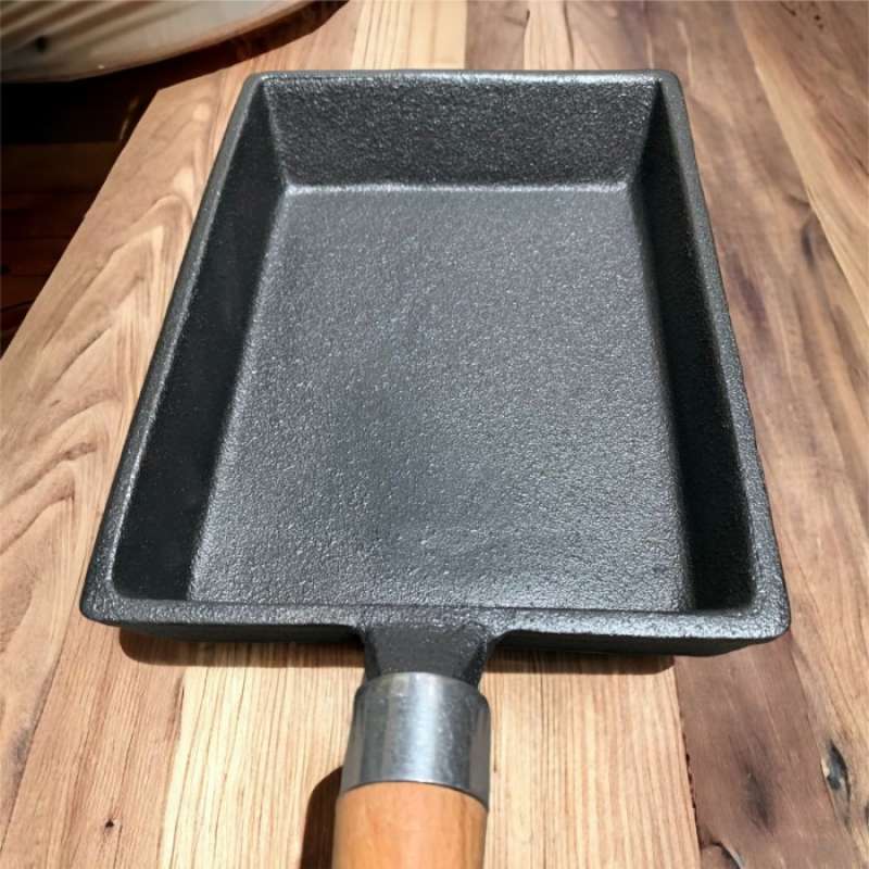 Jual Cast Iron Japanese Premium Tamago Egg Omelet Frying Pan Mini Tebal ...