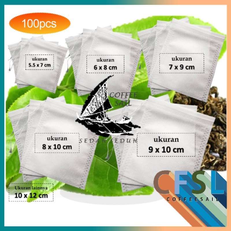 Jual Paper Bag Tea Kantong Teh Celup Kosong Saringan Teh Paper Filter ...