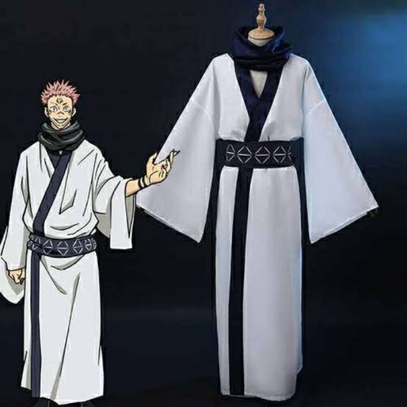 Jual Yukata Kimono Ryomen Sukuna Jujutsu Kaisen Kostum Costume Cosplay ...