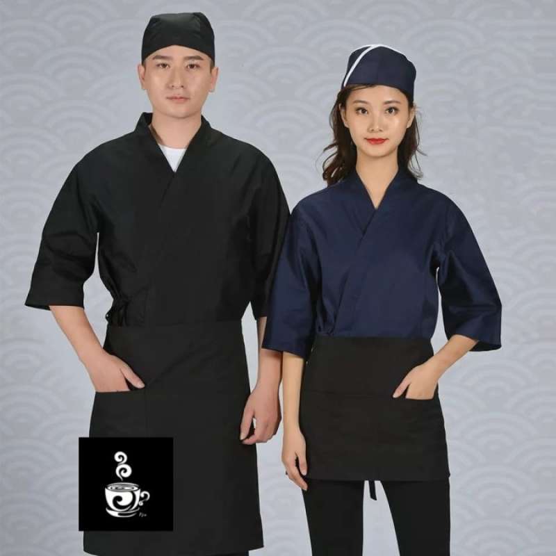 Jual Baju Kimono Pria & Wanita Bisa Koki/cheff Caffe Restoran / Untuk ...