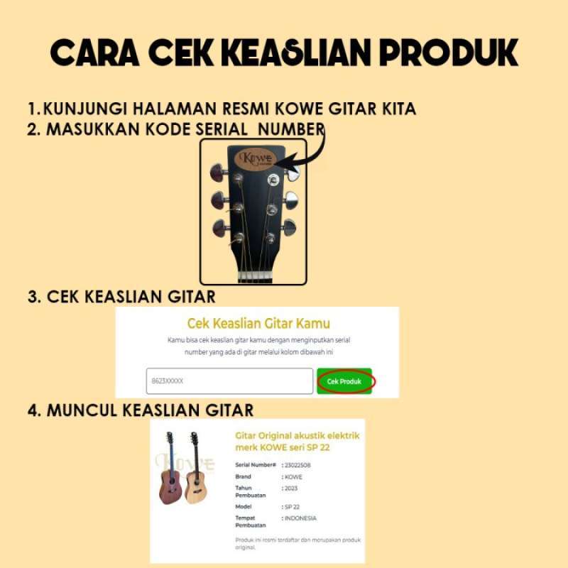 Promo Gitar Akustik Elektrik Mym&ca O.r.ig.in.alukuran 3/4 O.r.ig.in.al ...