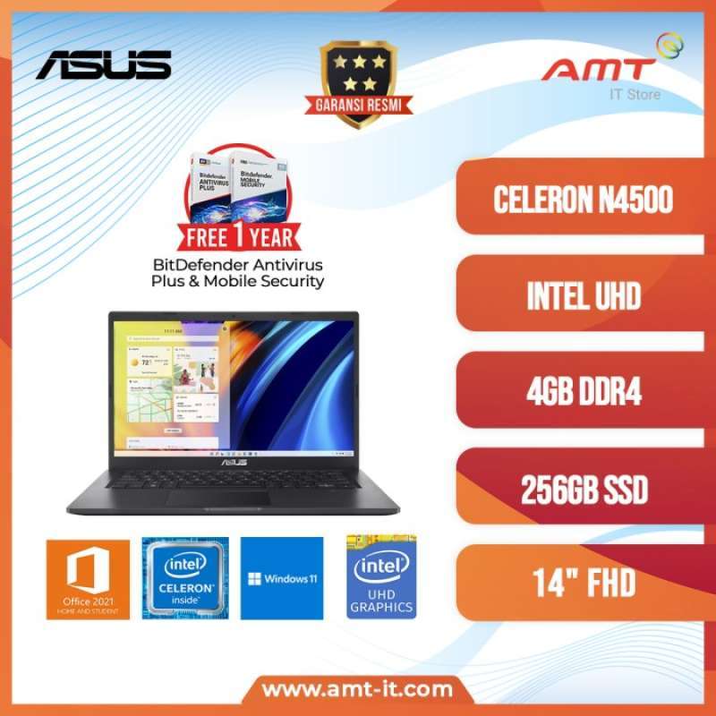 Promo Asus Vivobook 14 A1400ka-fhd421 Celeron N4500 4gb 256gb Ssd W11 ...