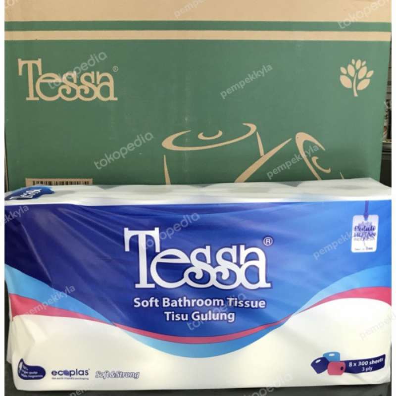 Promo Tissue Tessa Toilet 8 Roll Ply Soft Tissue Bathroom Pb 16 Diskon ...