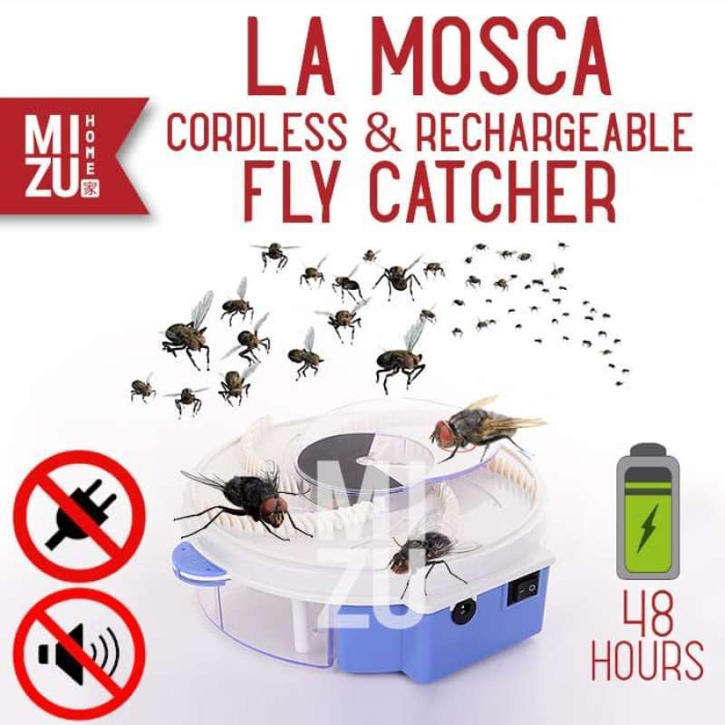 Promo La Mosca Rechargeable Fly Catcher Mesin Perangkap Lalat Cordless ...