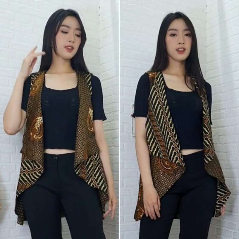 Jual Narestri Bolero Rompi Bolak Balik Outer Batik Wanita Di Seller ...