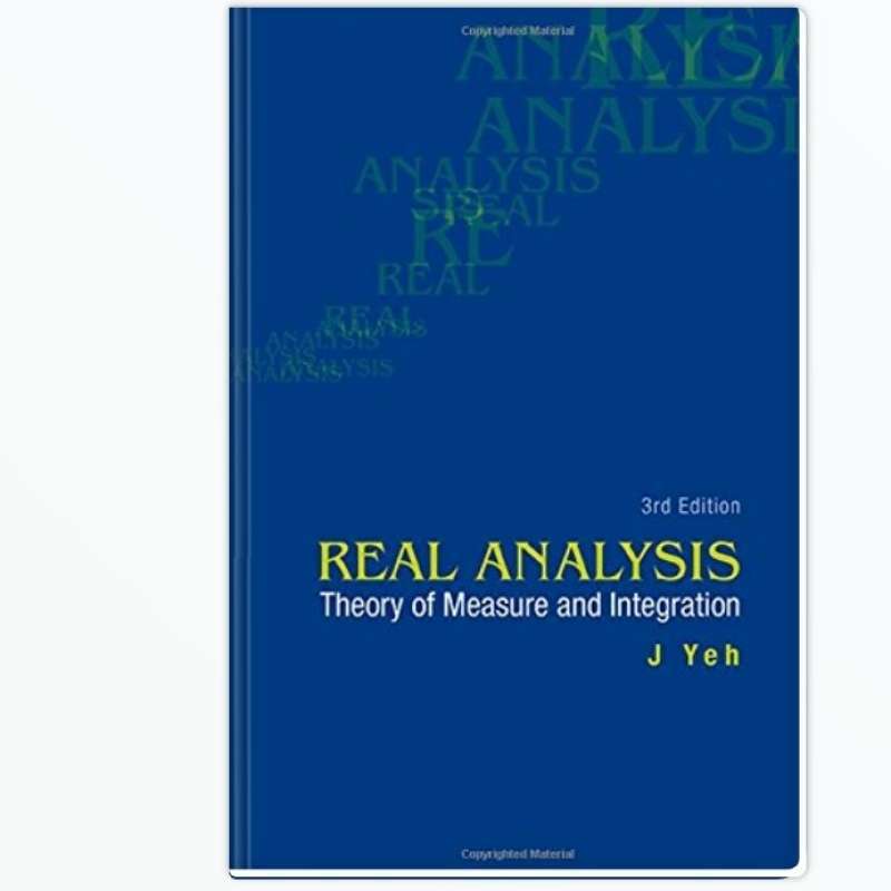 Promo Real Analysis : Theory Of Measure And Integration - J. Yeh Diskon 3% Di Seller ...