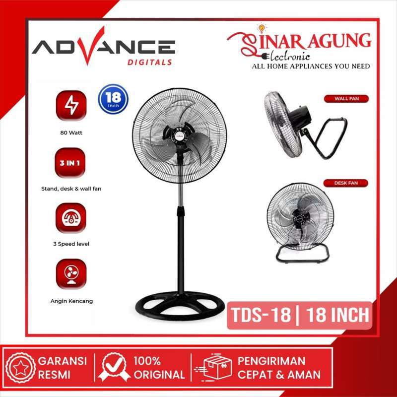 Promo Advance Tds18 / Tds-18 Kipas Angin Tornado 3in1 (18) Garansi ...