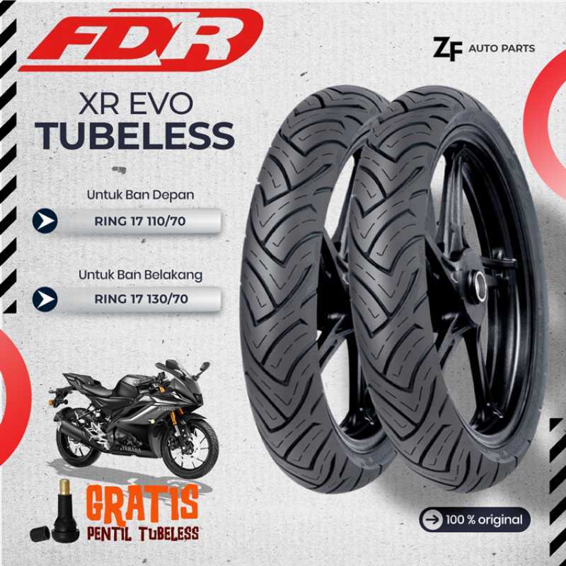 Jual Sepasang / Satuan Ban Motor Moge Fdr Sport Xr Evo Ring 17 Tubeless Depan Belakang Cb150r ...