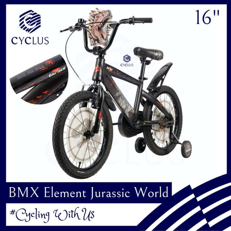 Jual Sepeda Bmx Anak Element Jurassic World Dinosaurus Dino Ban Besar ...