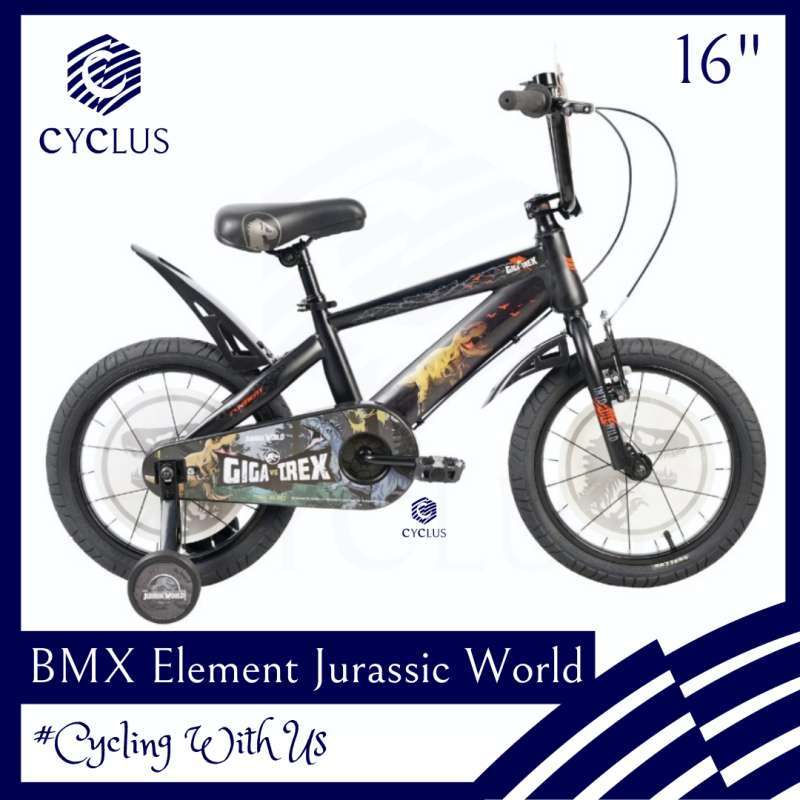 Jual Sepeda Bmx Anak Element Jurassic World Dinosaurus Dino Ban Besar ...