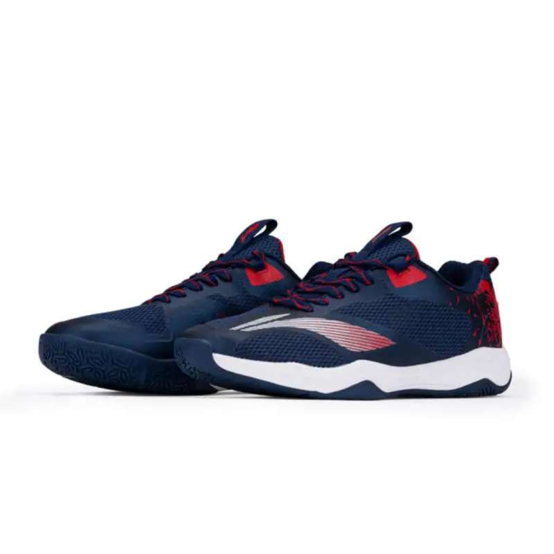 Promo Li-ning Badminton Shoes Hypersonic Aytt051-1 Navy/red Diskon 14% ...