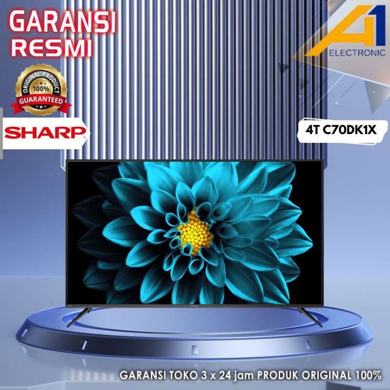 Jual Led Tv Sharp 4t C70dk1x / 4tc70dk1x Smart Android Tv Uhd 4k 70 Inch Di Seller A1 Electronic ...