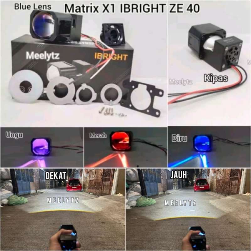 Promo Projector Biled Matrix X1 Plus Devil Ibright 1,5inc Jauh Dekat ...