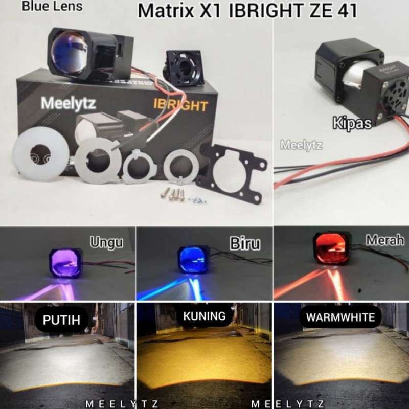 Promo Projector Biled Matrix X1 Plus Devil Ibright 1,5inc Jauh Dekat ...