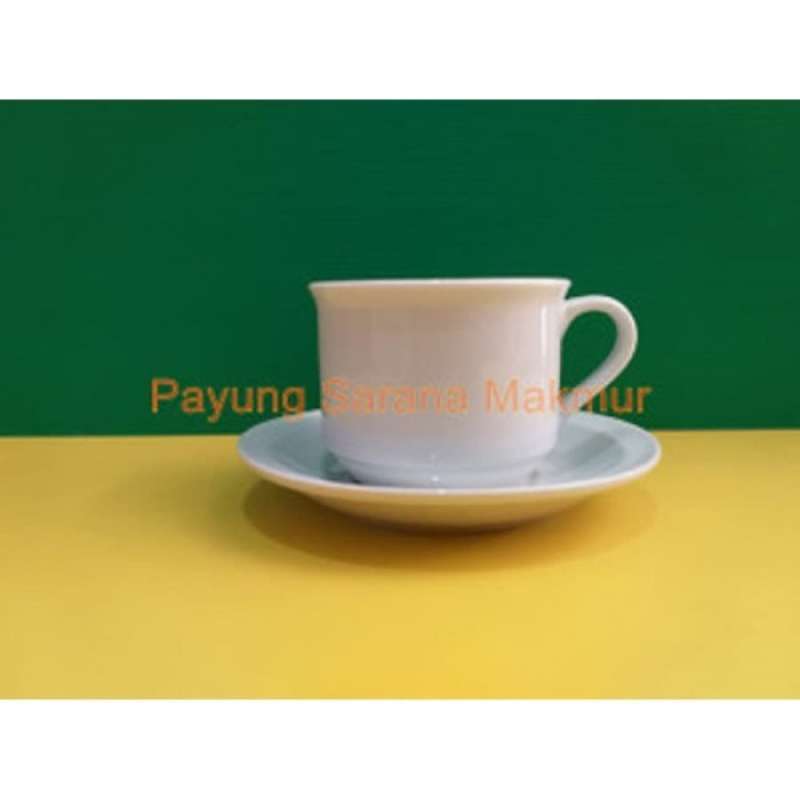 Promo Jm Cangkir Gelas Set Keramik Putih 12 Pcs 230 Ml Polos Mirip ...