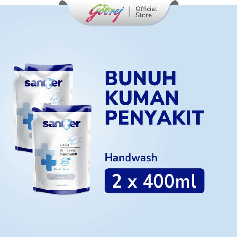Jual Saniter Handwash Sabun Cuci Tangan Pouch 400ml - Isi 2 Di Seller ...