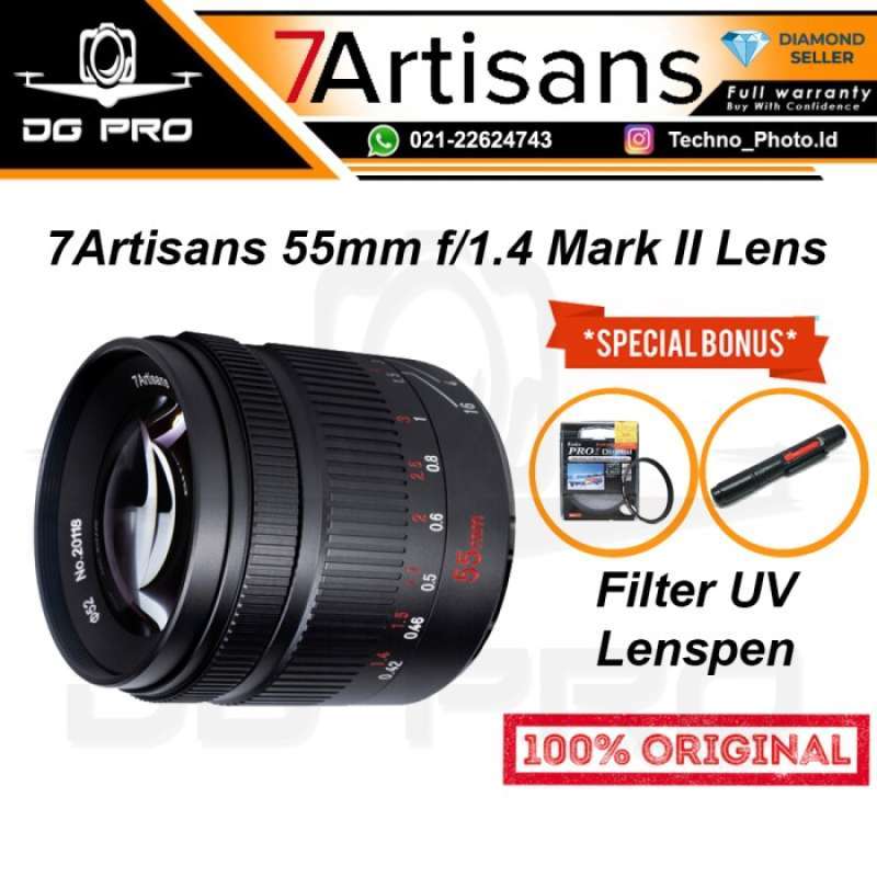 Promo Lensa 7artisans 55mm F1.4 Mark Ii Lens For X 7 Artisan Manual ...