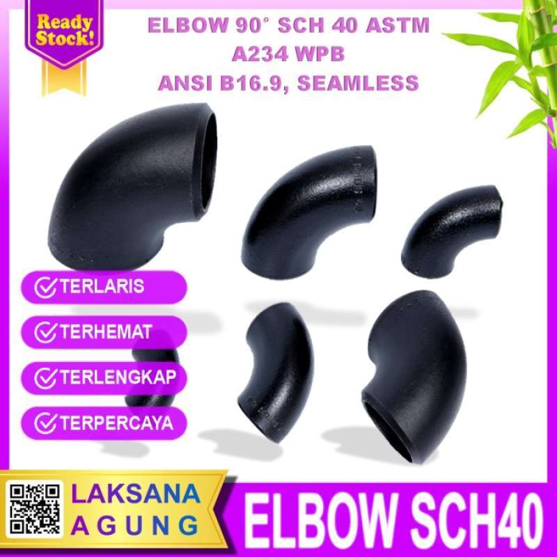 Promo Elbow Sch 40 4 Inch Besi | Las Bow | Knee | Bend Steel Diskon 23% ...