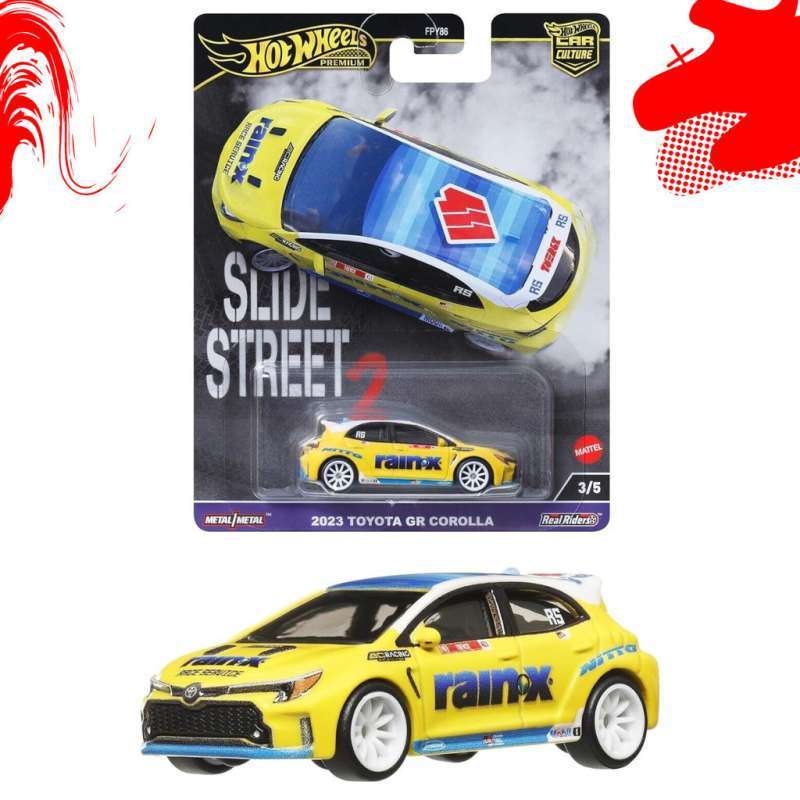 Promo Hot Wheels Premium Slide Street 2 2023 Toyota Gr Corolla Kuning ...