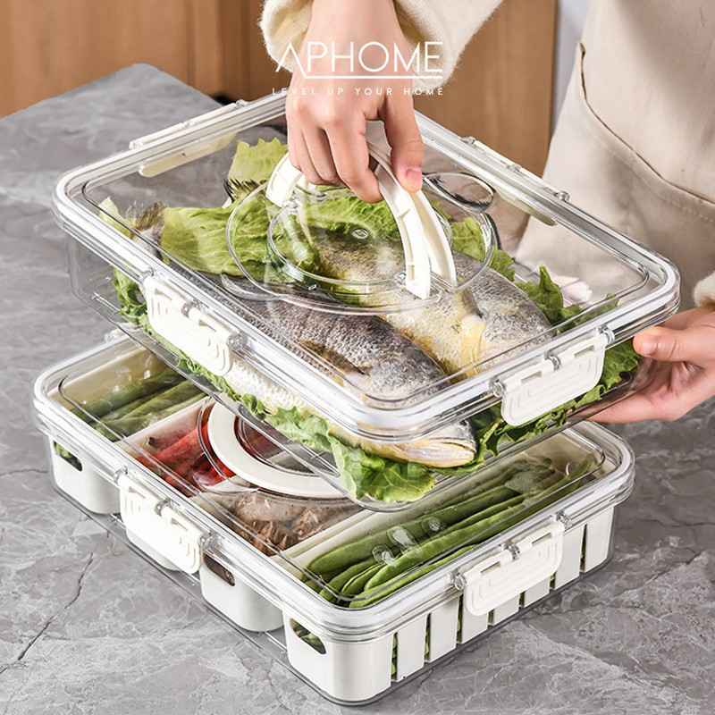 Jual Kotak Penyimpanan Kulkas, Kotak Crisper Tertutup, Food Storage Box ...
