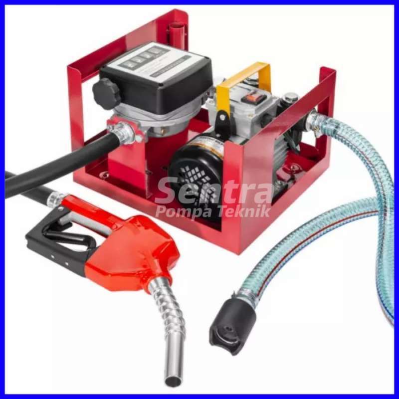 Promo Pompa Minyak Pompa Solar Fuel Pump Dispenser Lengkap Set 60lpm ...