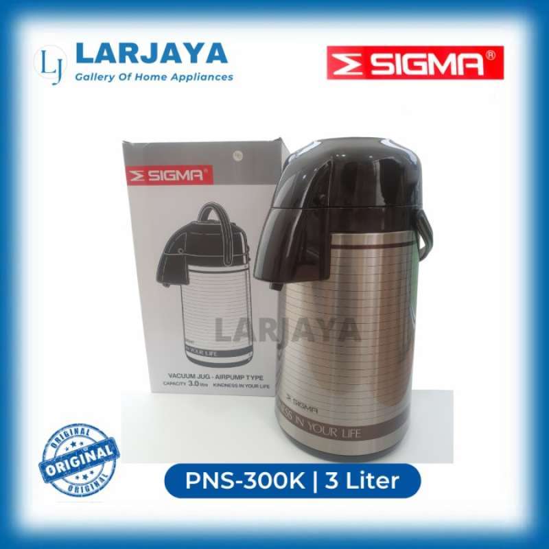 Promo Termos Pompa Air Panas Sigma 3 Liter | Vacuum Jug Pns-300k Diskon ...